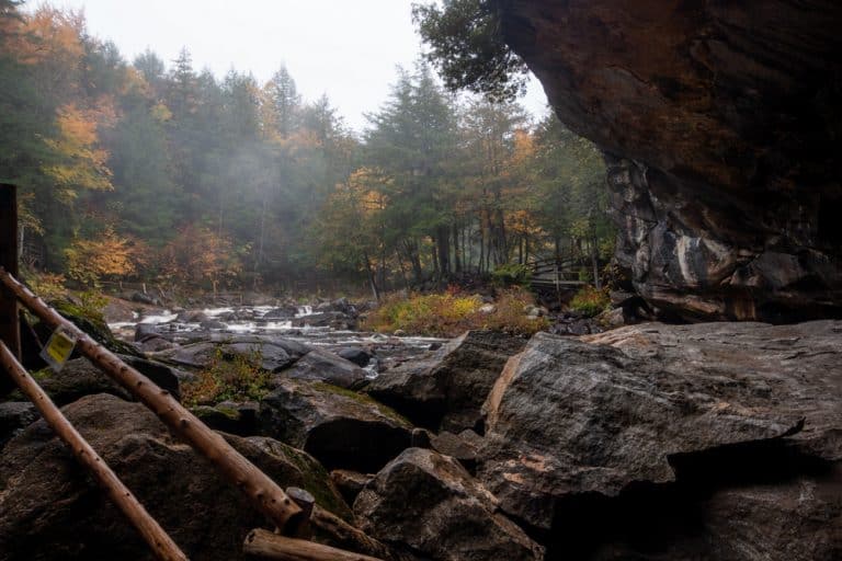 Exploring the Natural Stone Bridge and Caves in the Adirondacks ...