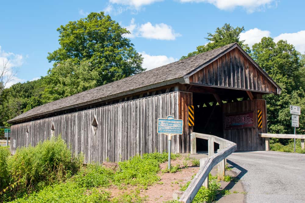 Visiting Fitches Covered Bridge in Delaware County, New York ...