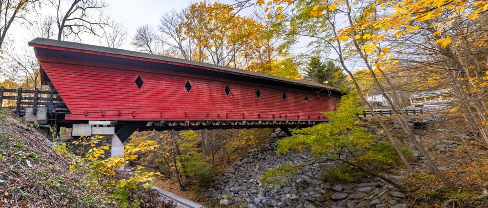 How to Get to Newfield Covered Bridge Near Ithaca, New York ...