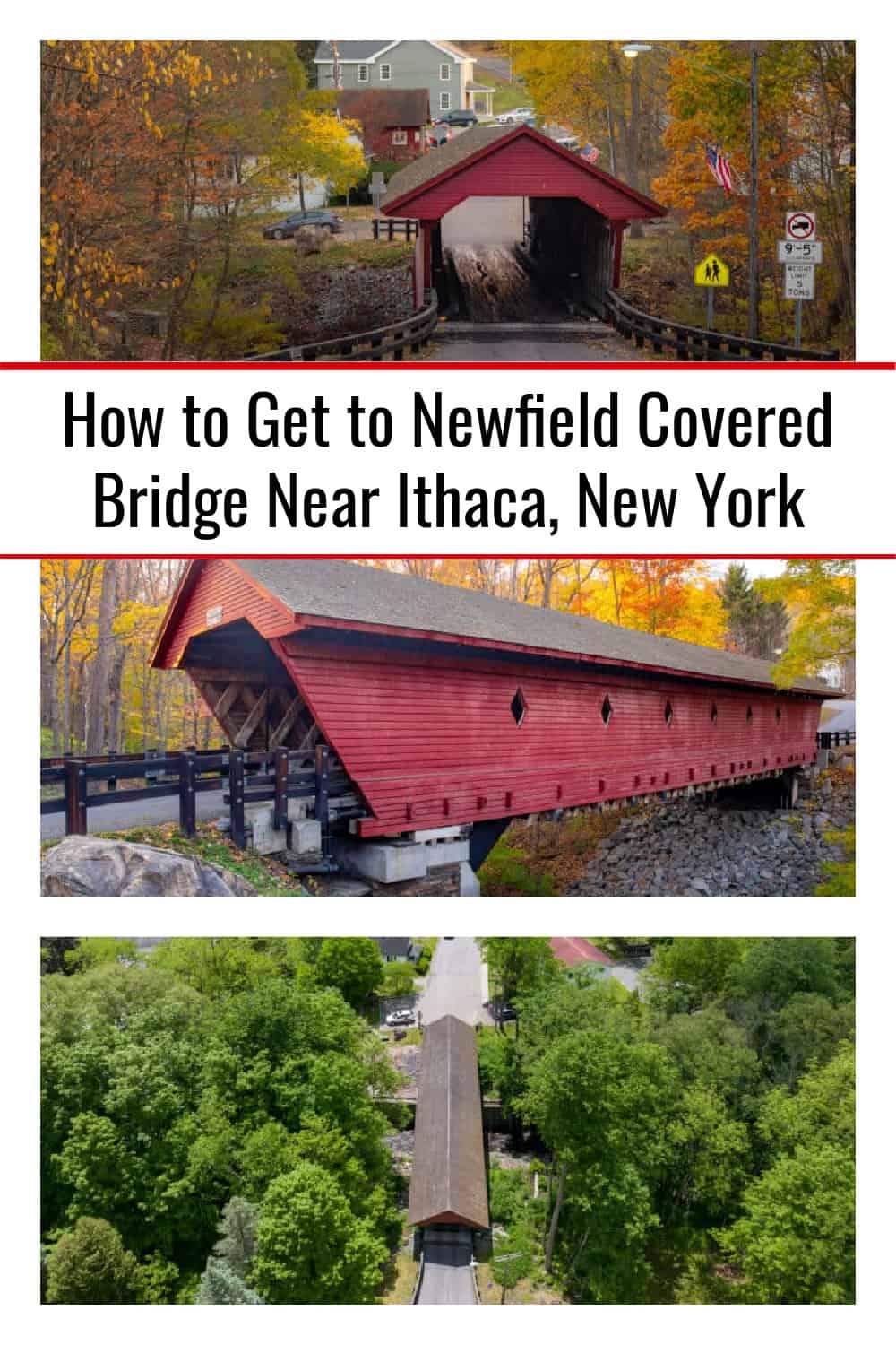 How to Get to Newfield Covered Bridge Near Ithaca, New York ...