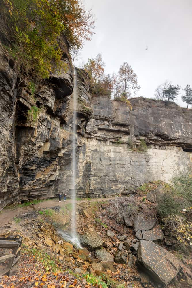 Hiking the Indian Ladder Trail at Thacher State Park Near Albany ...
