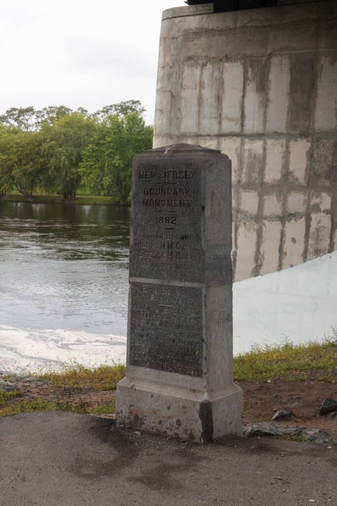 Visiting the Tri-States Monument in Port Jervis on the Line between NY ...