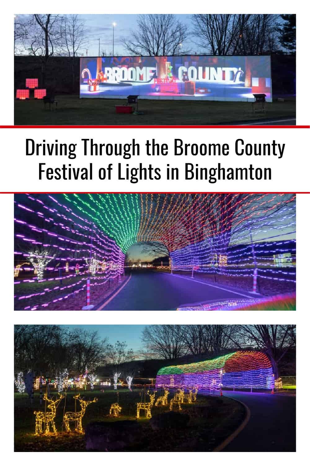 Driving Through the Broome County Festival of Lights in Binghamton ...