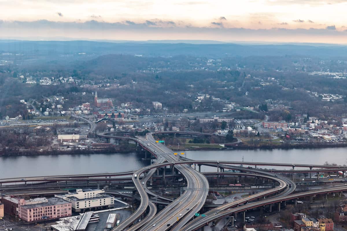 Overlooking Albany from the Free Corning Tower Observation Deck ...