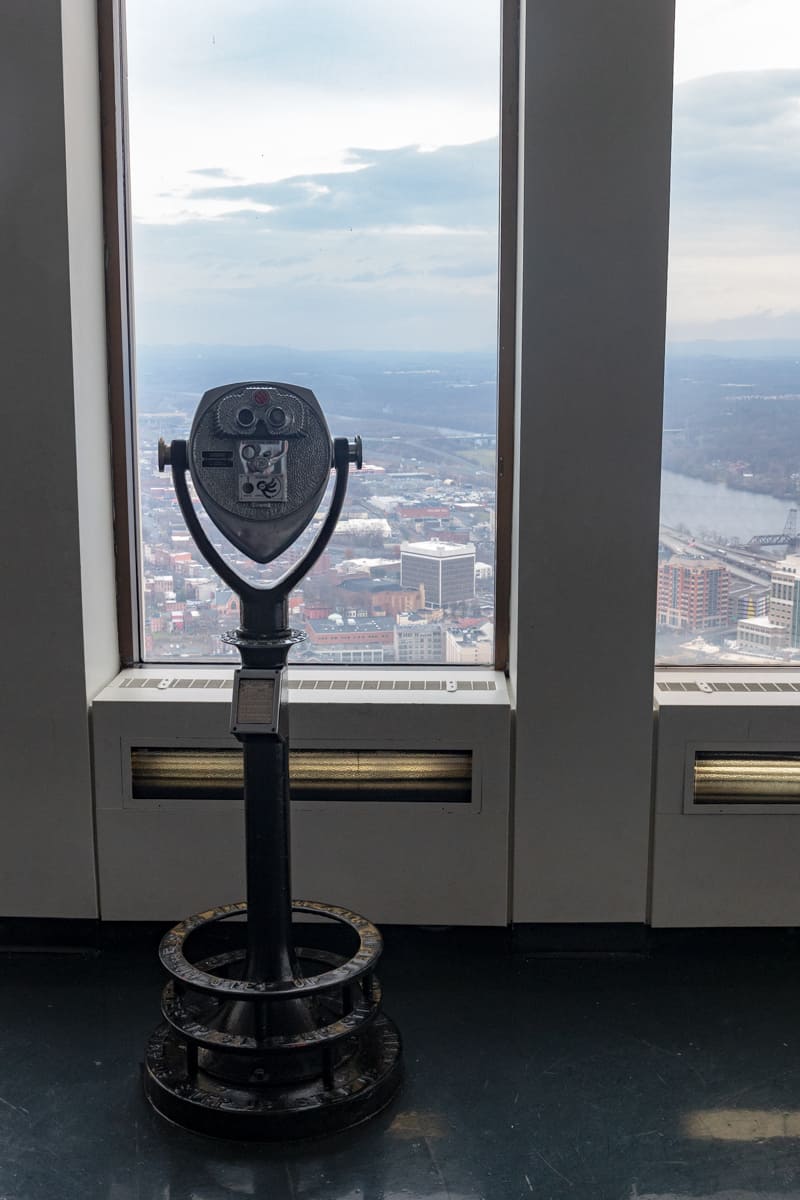 Overlooking Albany from the Free Corning Tower Observation Deck ...